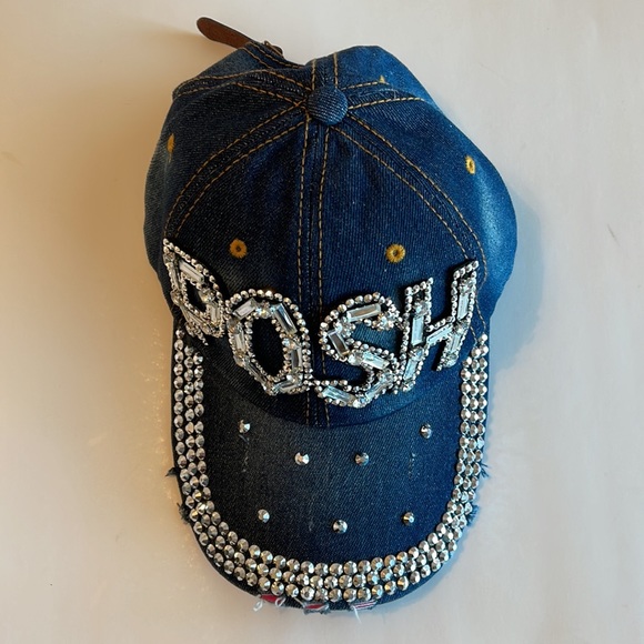 Bijorca | Accessories | Posh Distressed Denim Cap Adjustable Strap 0 ...